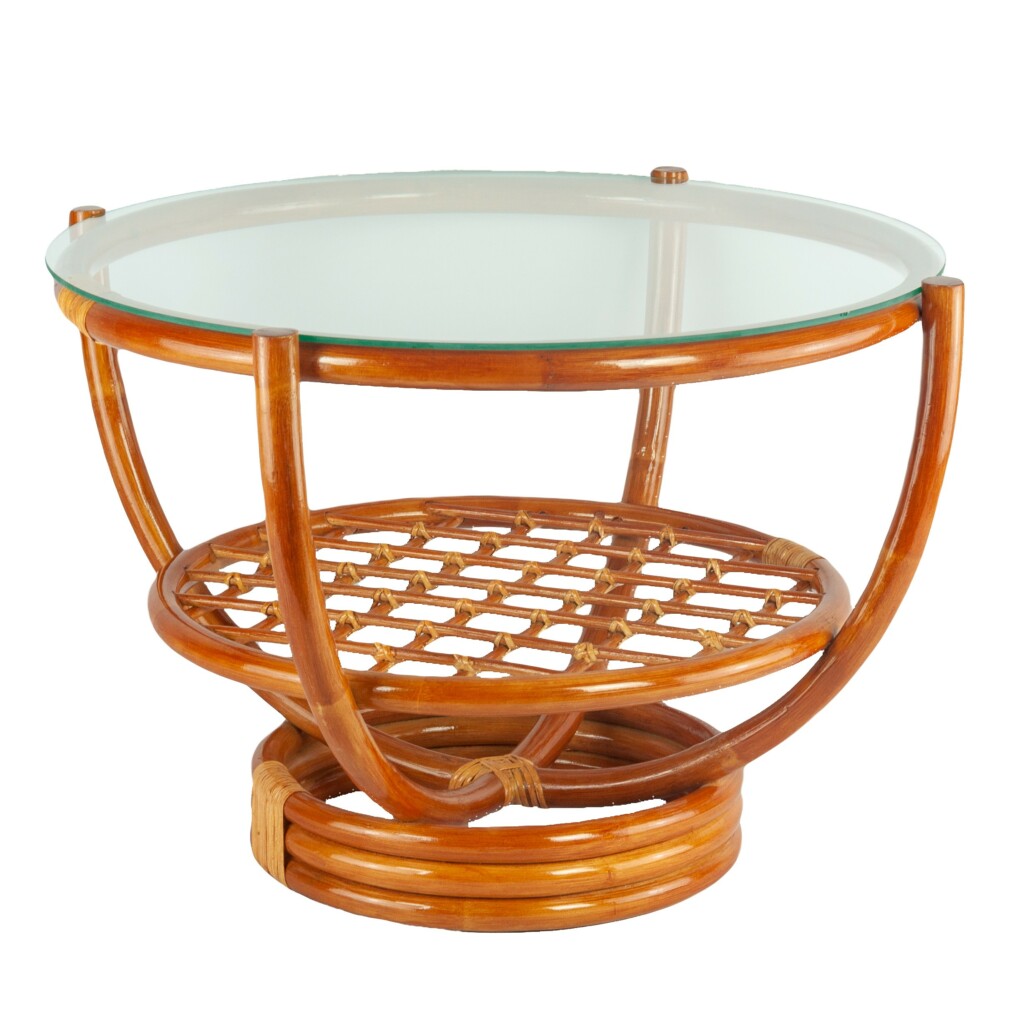 RattaNeo Coral s120 table cognac rattan natural – rattan table – RattaNeo